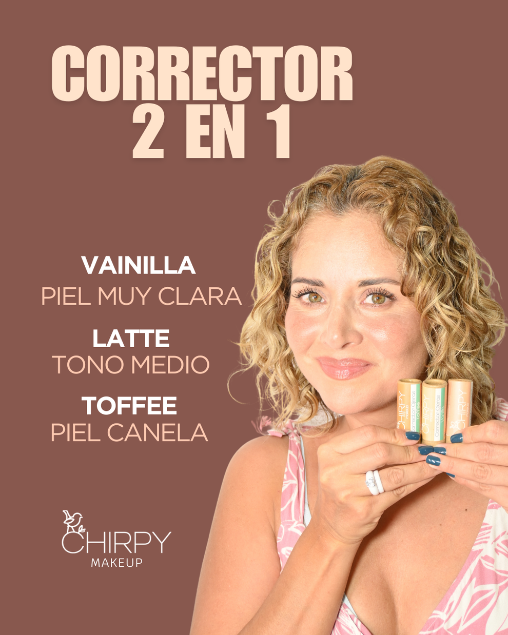 Corrector Facial Piel super clara - Vainilla – Chirpy MakeUp